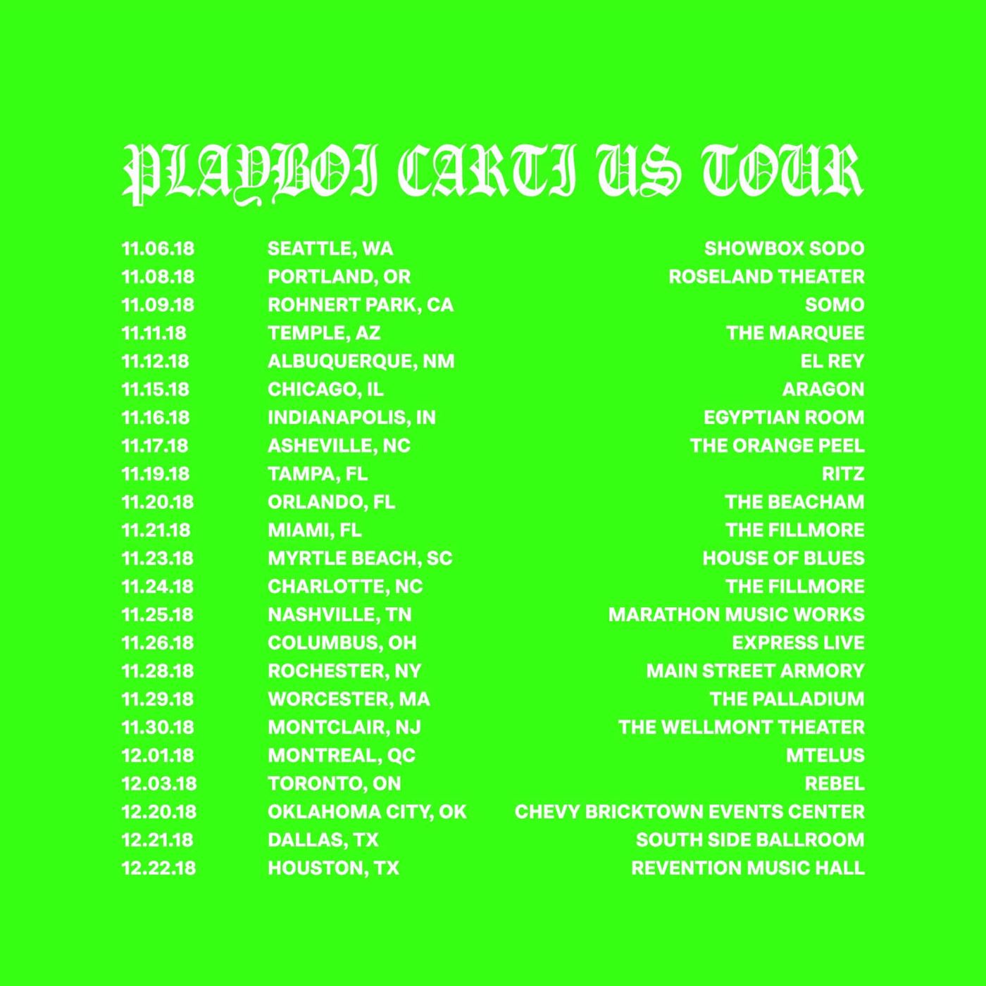 Rapper Playboi Carti is Bringing His ‘Neon Tour’ to the Wellmont ...
